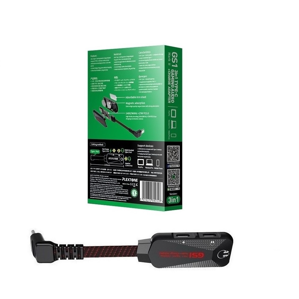 【3合1耳機轉接器】Plextone 適用 OPPO Reno 8 Pro 5G 6.7吋 CPH2357 音頻轉換器 | 蝦皮購物