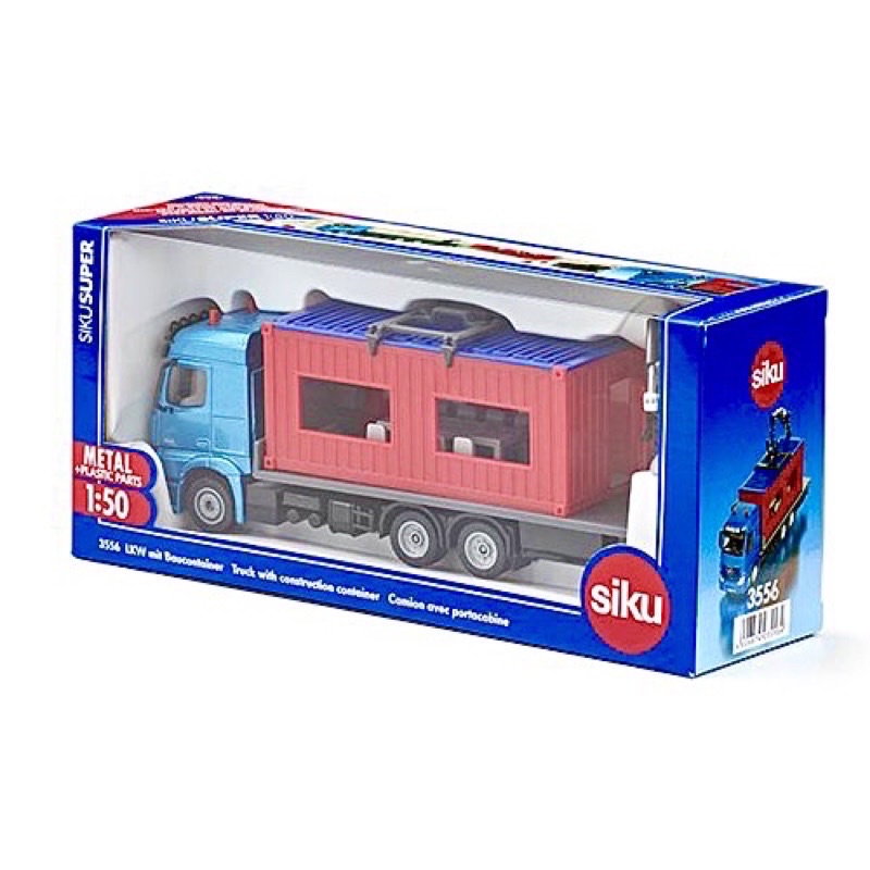 全新 德國 SIKU 3556 賓士 貨櫃屋裝載車 1:50 SU3556 模型車 | 蝦皮購物