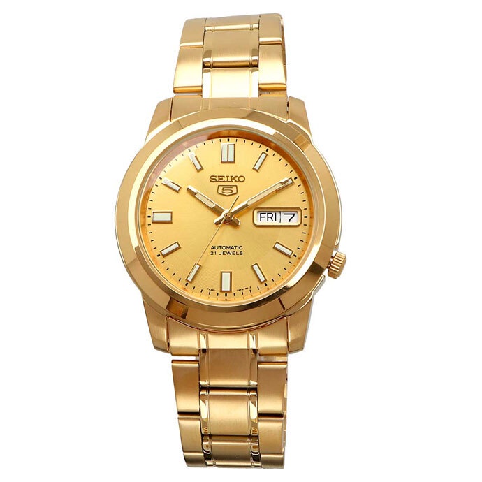 【金台鐘錶】SEIKO精工5號 自動機械腕錶 防水30米 (男錶) (金) SNKK20K1 | 蝦皮購物