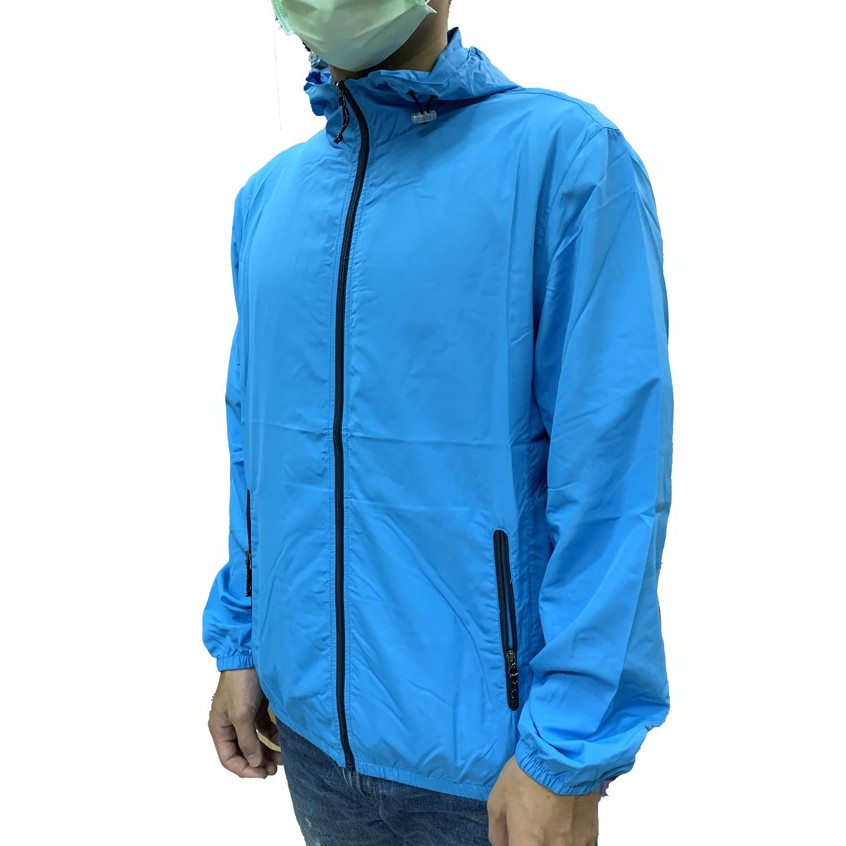 SOFO - 外套 薄外套 薄風衣 防風 防波水 輕薄抗uv 男款 - 寶藍 現貨 | 蝦皮購物