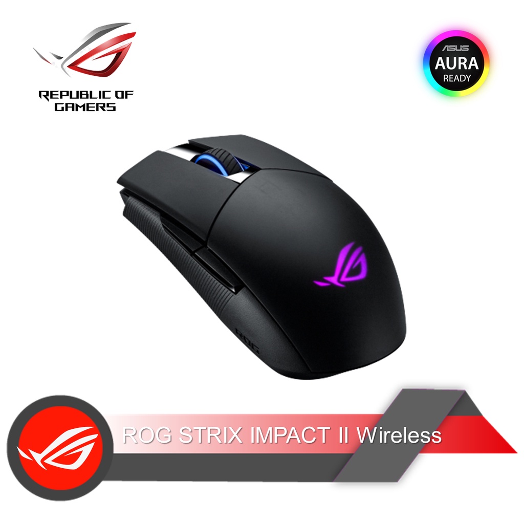 ASUS ROG STRIX IMPACT II WIRELESS 無線電競滑鼠 /有線無線雙模連接 | 蝦皮購物