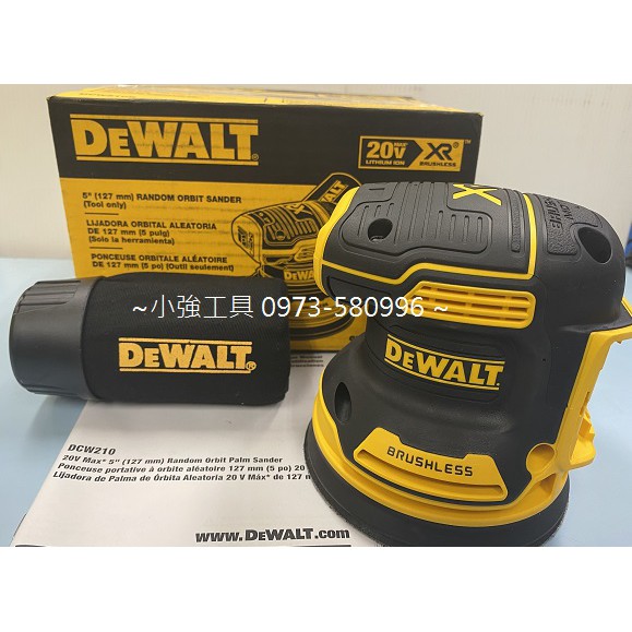 【小強工具】全新 Dewalt得偉210 DCW210 20V可調速 無刷 砂紙機 打蠟機 研磨機 單機 DCW210B | 蝦皮購物
