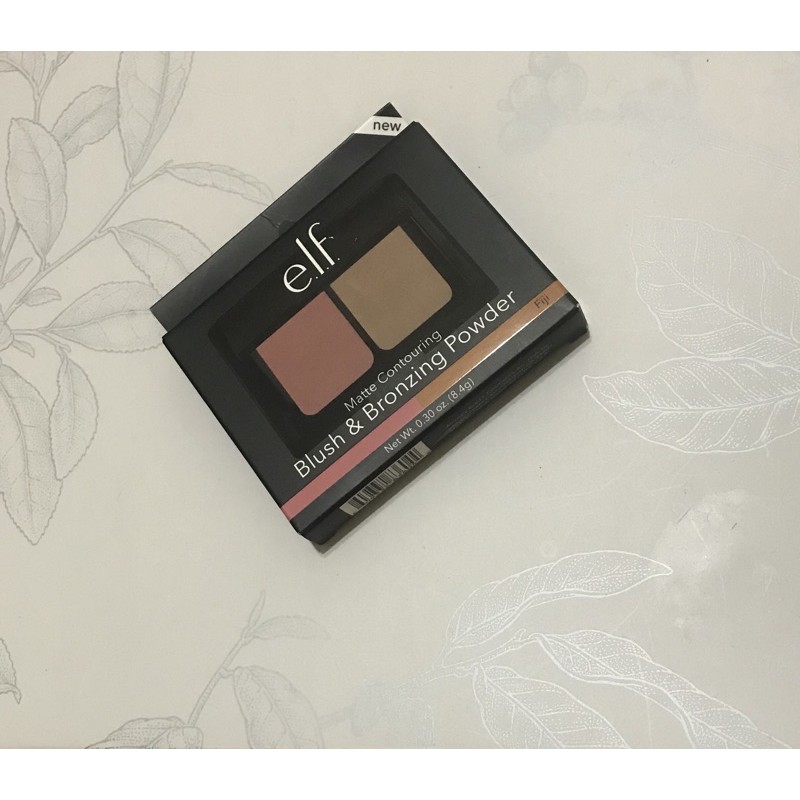 （贈送）elf - blush & bronzing powder 雙色腮紅修容盤 fiji | 蝦皮購物