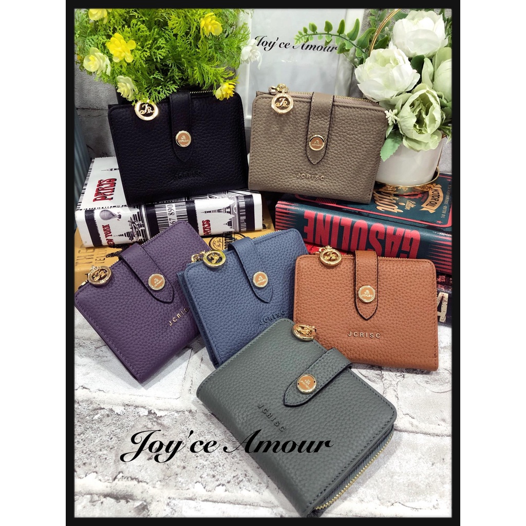 Joy'ce Amour 全真皮自訂款多格層釦式短夾 | 蝦皮購物
