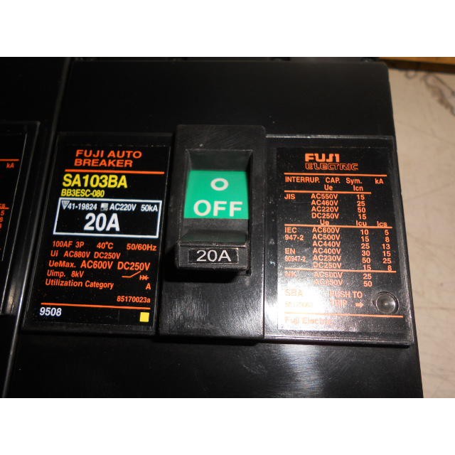 日本 富士 FUJI 無熔絲開關 SA103BA 3P 15A-100A | 蝦皮購物