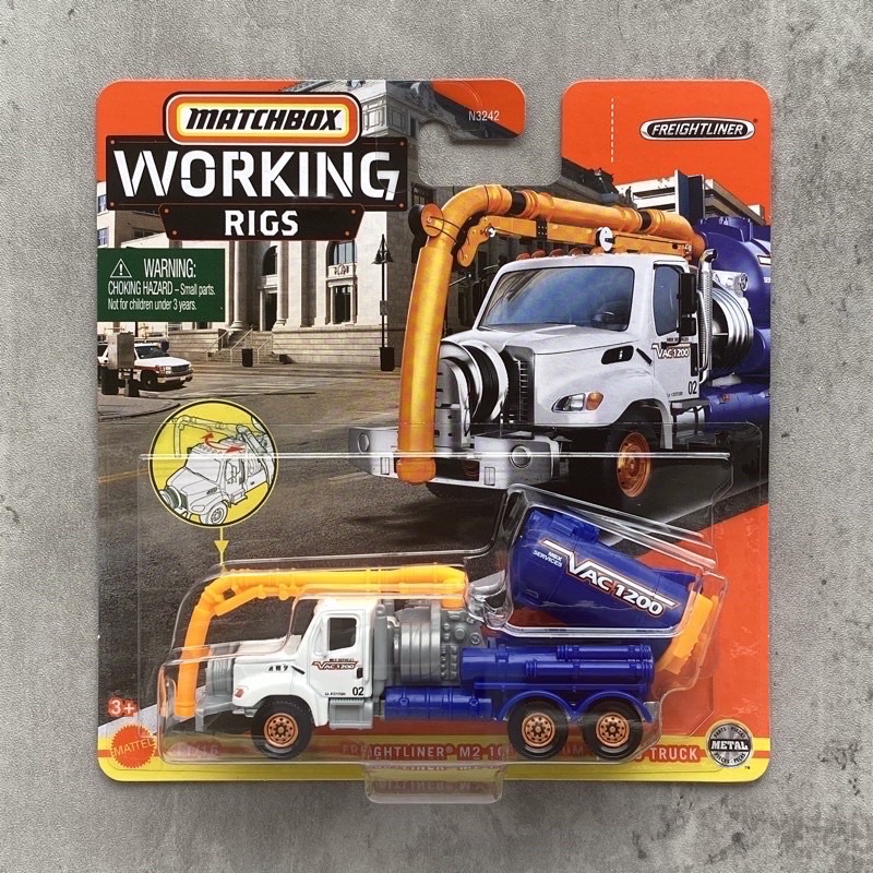MATCHBOX 火柴盒 WORKING RIGS FREIGHTLINER M2 106 VACUUM SEPTIC | 蝦皮購物