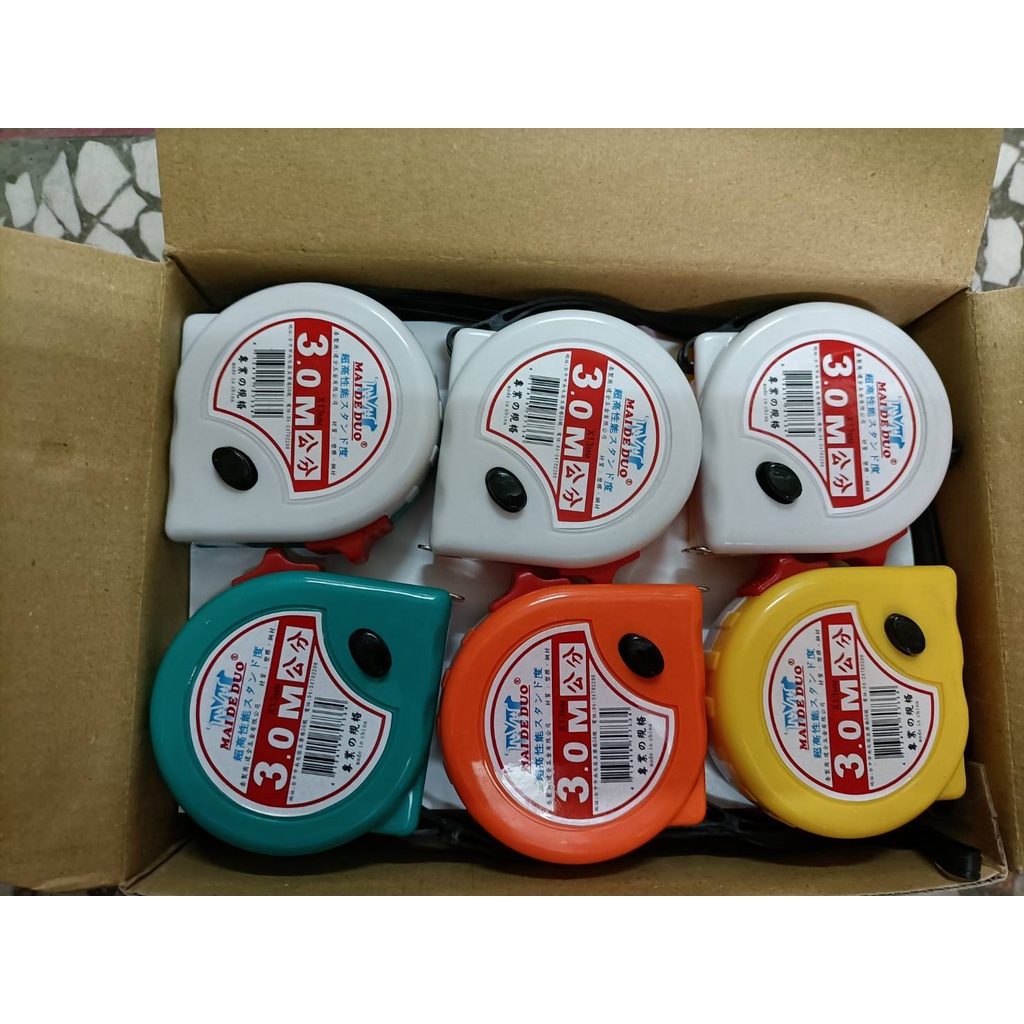 12入盒裝! 台灣 捲尺 3M*13MM 公分 英吋 台尺 文公 米尺 鐵尺 鋼捲尺 測量 3米 13MM 附剎車 | 蝦皮購物