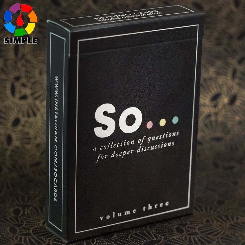 【桌遊志】So Cards 與自己深度對話解開自己困惑英文桌遊卡牌 | 蝦皮購物