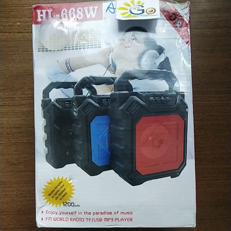 購幸運 HL-668W 可攜式音箱 七彩閃燈手提插卡喇叭 大音量無線 戶外便攜廣場舞 手機低音 炮電腦小音箱 | 蝦皮購物