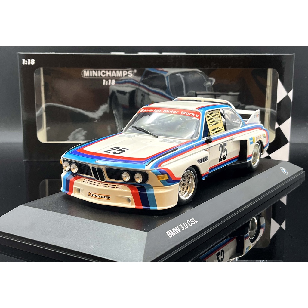 【MASH】現貨特價 Minichamps 1/18 BMW 3.5 CSL #25 1 | 蝦皮購物
