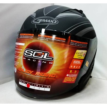頭等大事 安全帽 SOL Gmax GM OF-77 OF77 彩繪 DERK 永恆 雙鏡 3/4罩 送電彩片+免運 | 蝦皮購物