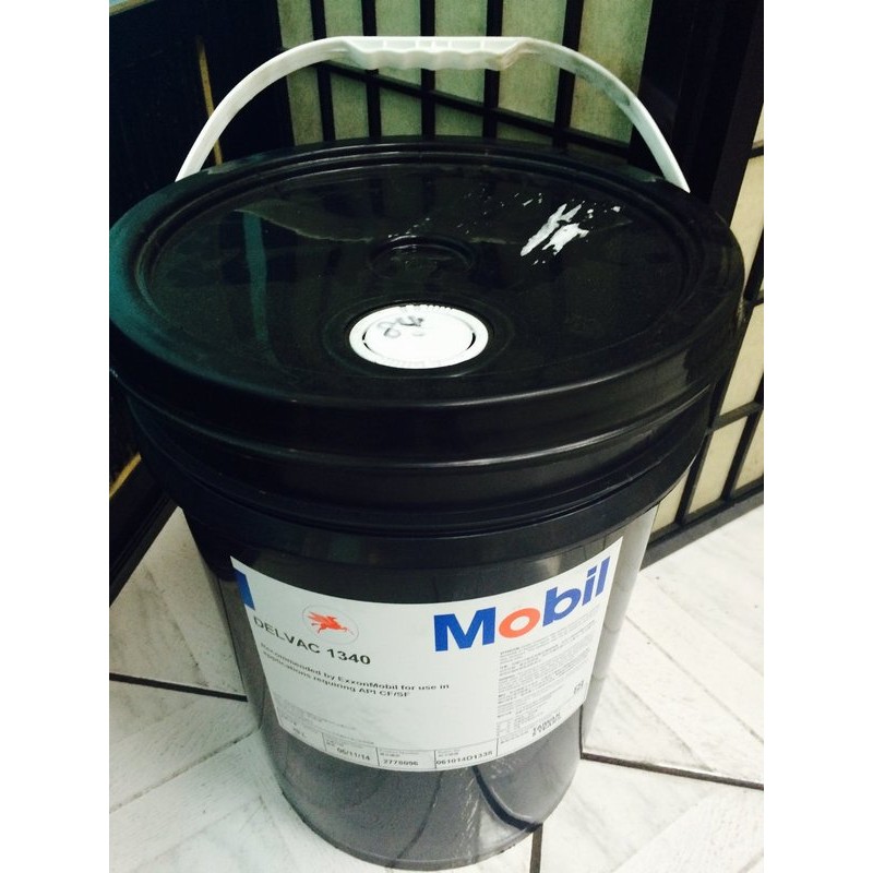 【MOBIL 美孚】 DELVAC 1340、SAE-40、重車柴油引擎機油、20公升裝【CF/SF-重機具專用】 | 蝦皮購物
