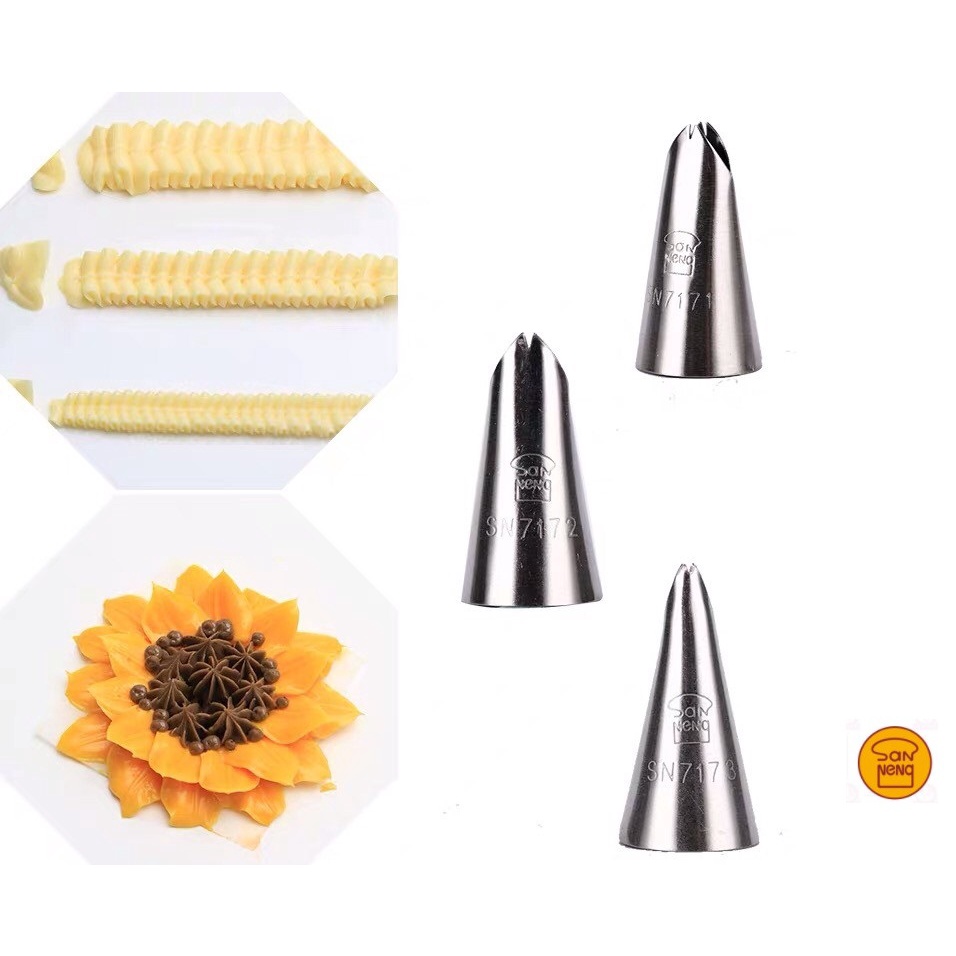 【烘焙實驗室】SN7171 SN7172 SN7173 SN7181 葉齒花嘴 無骨葉花嘴 三能 現貨 | 蝦皮購物