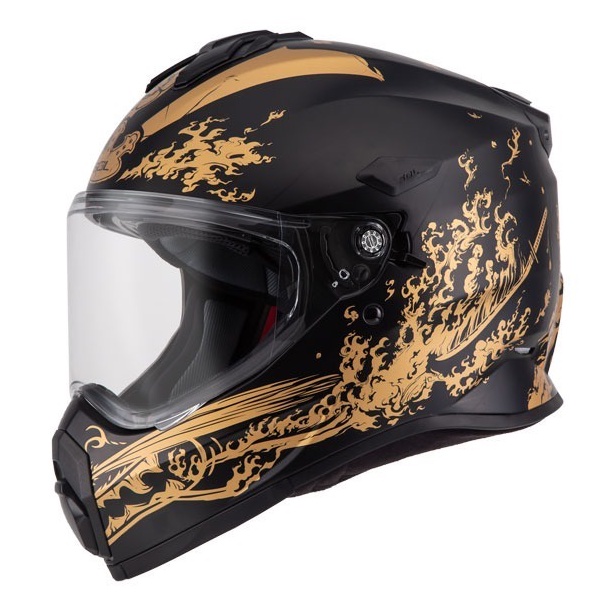 免運【SOL】SS-2P 織田信長-消光黑金｜SS2P｜全罩式｜複合式｜越野帽｜雙層鏡｜內墨鏡｜安全帽｜SJ騎士館 | 蝦皮購物