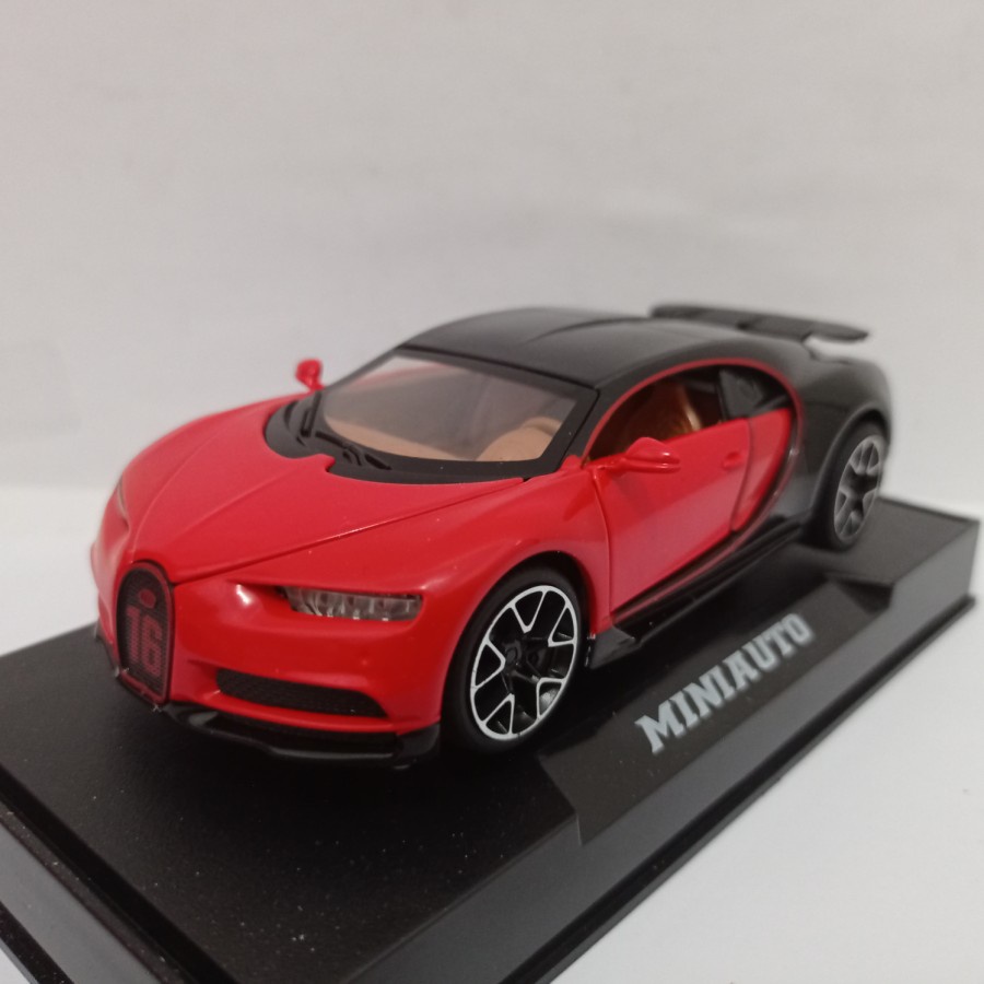 MERAH Diecast Bugatti Chiron red MiniAuto 1:32 兒童玩具車價格 | 蝦皮購物