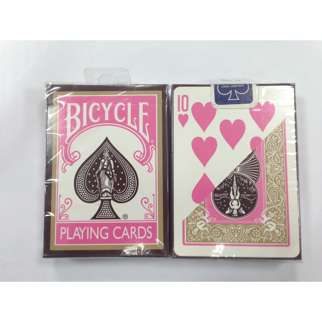 【USPCC 撲克】撲克牌BICYCLE 粉紅棕雙色 時尚牌 S10322420 | 蝦皮購物
