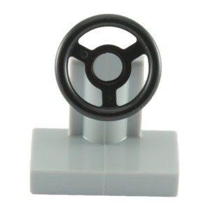 [樂磚庫] LEGO 3829 載具 方向盤 淺灰色 4226995 | 蝦皮購物