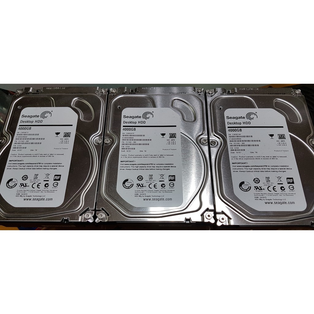 Seagate 3.5吋 桌上型硬碟 4TB ST4000DM000 三顆一組 | 蝦皮購物