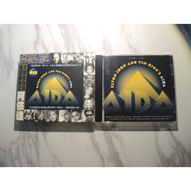 二手CD Elton John and Tim Rice's Aida 艾爾頓強與提姆萊斯之阿依達 (有外盒 簡介) | 蝦皮購物