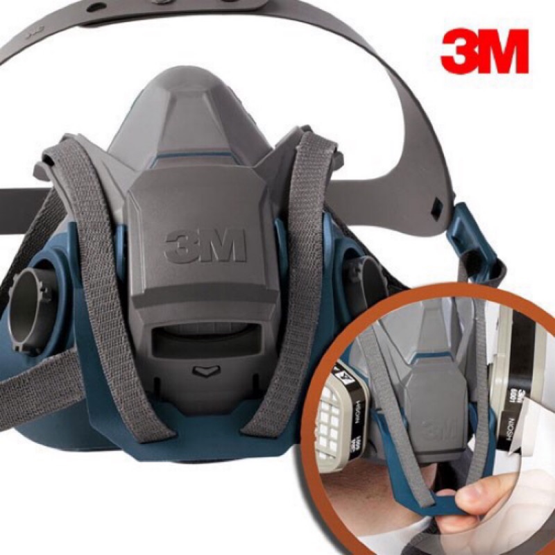 3M 6502QL 6503QL快拆式防毒面具 美國製 耐用舒適型 矽膠防毒面具 雙罐式防毒面具《JUN EASY》 | 蝦皮購物
