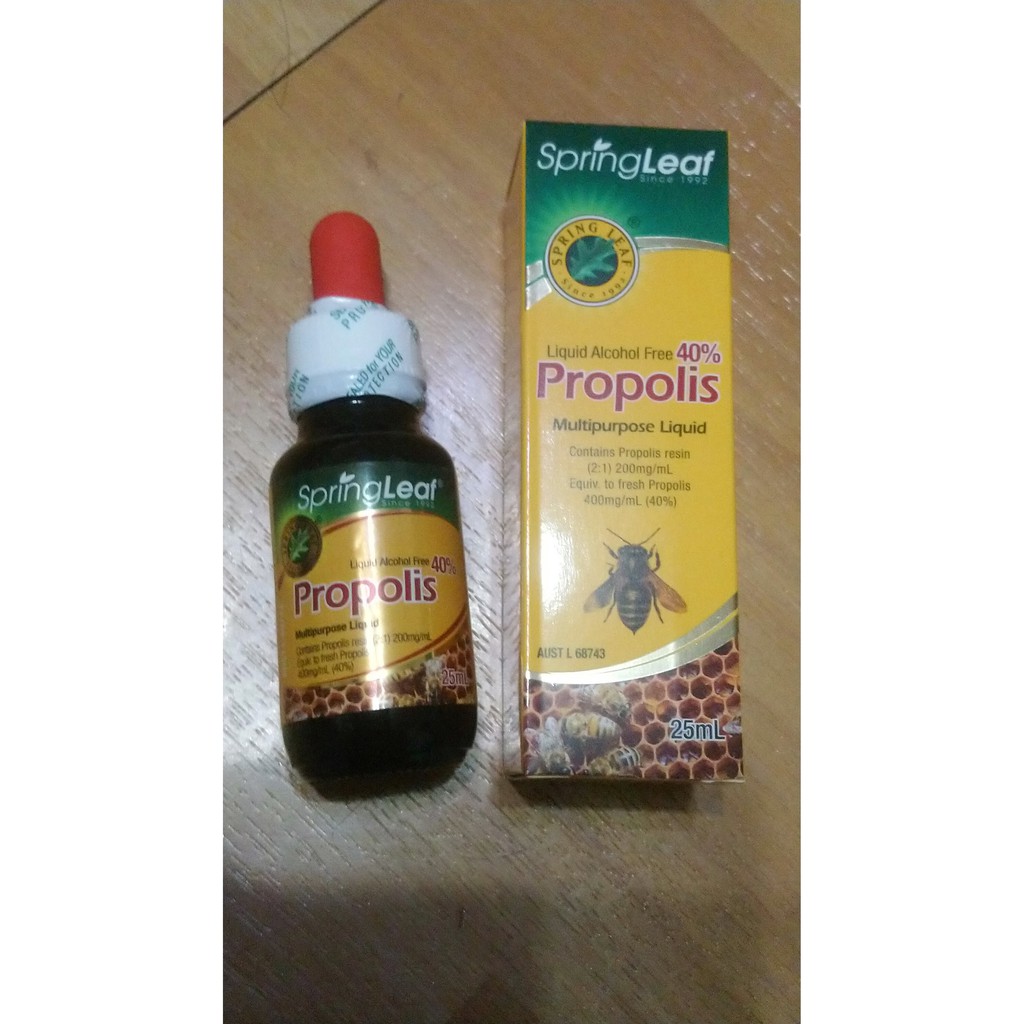 Spring leaf 綠芙 蜂膠滴劑40% 無酒精 25ml | 蝦皮購物