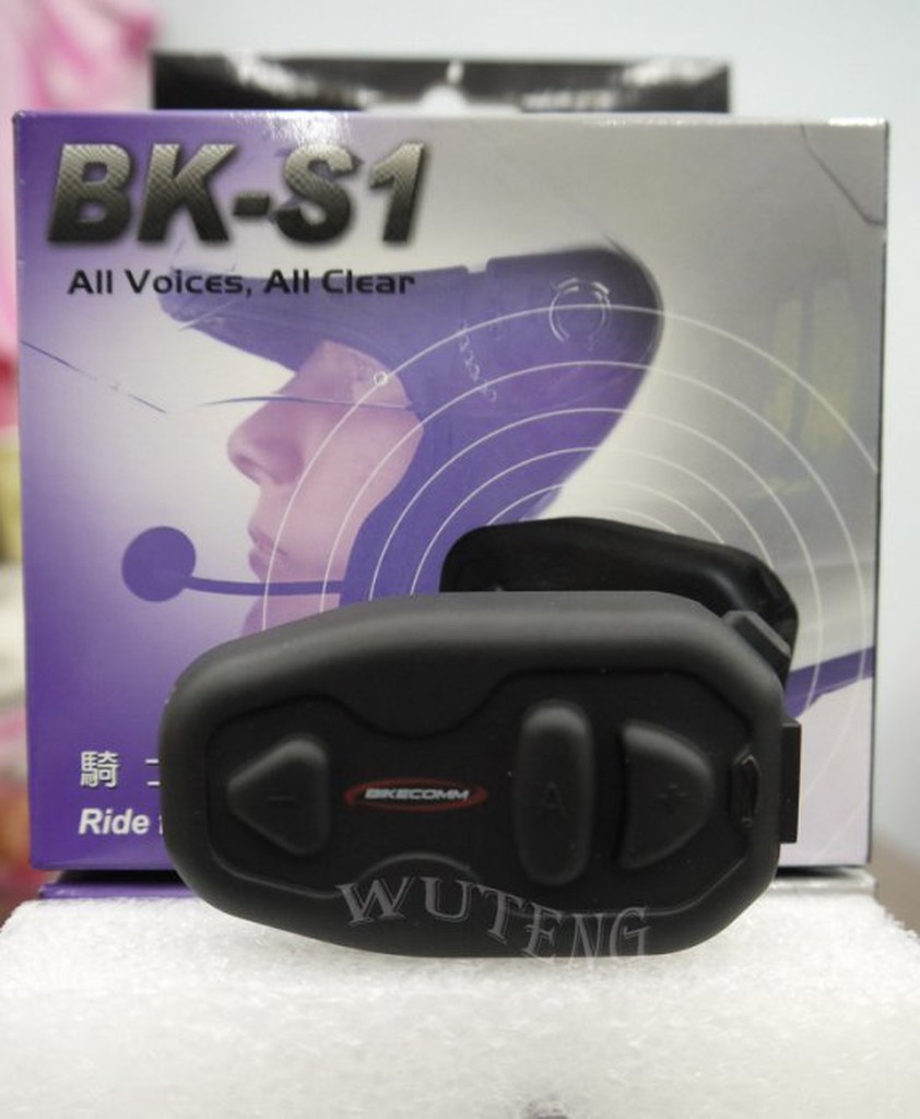 {WU TENG}BIKECOMM 騎士通 BK-S1藍芽耳機/MP3/無線電/前後座對講/可連接GPS/非V5s送鐵架 | 蝦皮購物