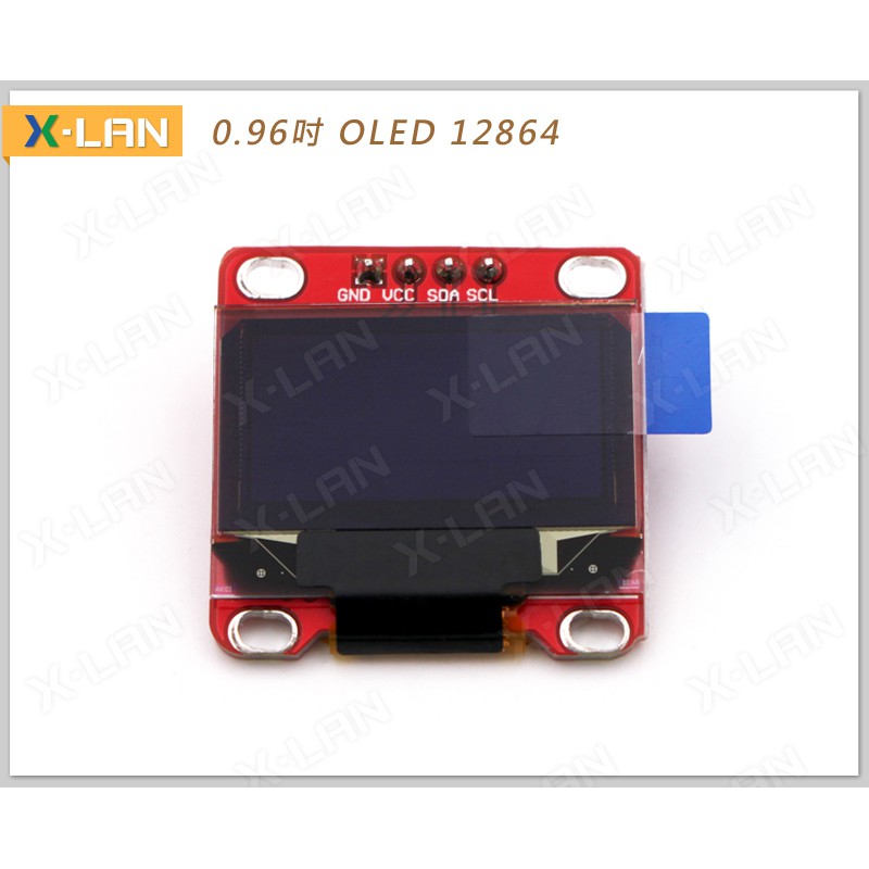 [X-LAN] Keyes Arduino 原廠正品 藍字 IIC 12864 OLED 0.96吋 4針液晶顯示(紅) | 蝦皮購物