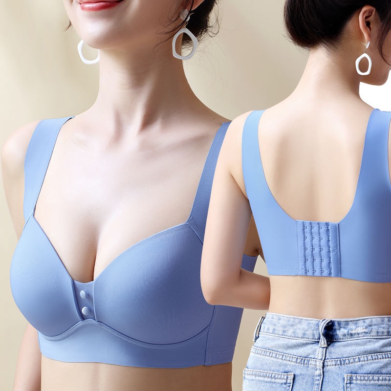 【現貨】狸曉媄 M- 7XL超大尺碼安心後五排扣美背 冰絲運動內衣美背無痕無鋼圈運動背心大尺碼胖mm薄款防震睡眠大胸內衣 | 蝦皮購物