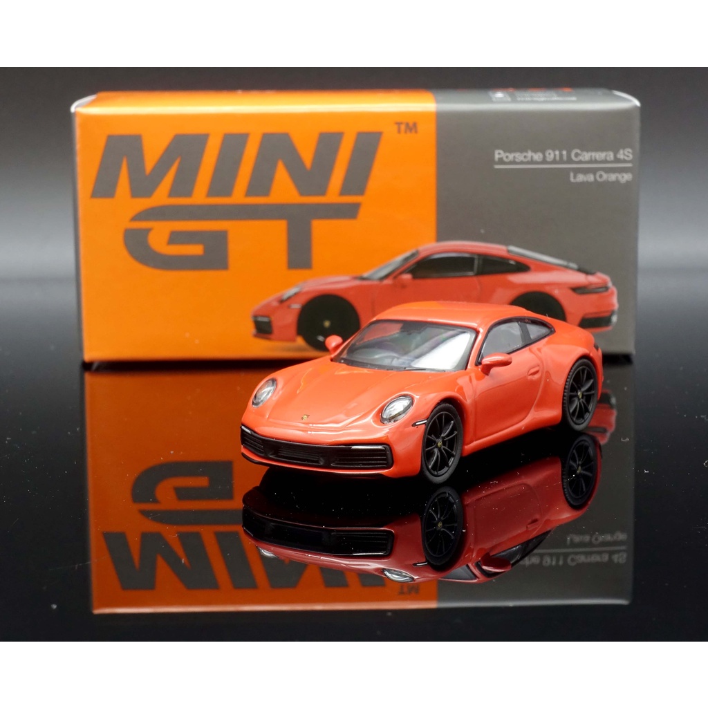 【MASH】最後一台 Mini GT 1/64 Porsche 992 Carrera 4S 橘 #371 | 蝦皮購物