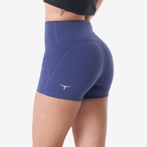 【Tumaz Apparel】托瑪斯經典高腰緊身短褲(愛琴海藍)｜緊身褲 翹臀 健身 | 蝦皮購物