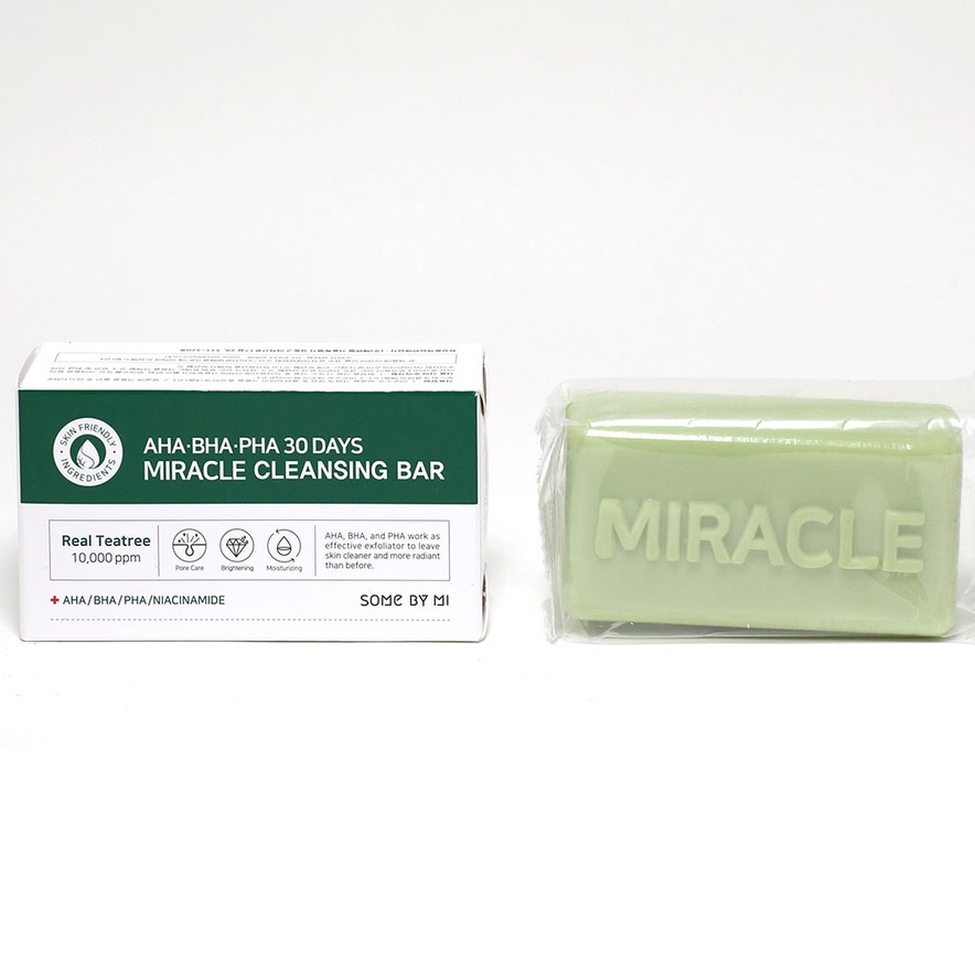韓國連線 SOME BY MI 30天奇蹟皂 30day Miracle Soap 奇蹟面皂 香皂 綠色香 T191 | 蝦皮購物