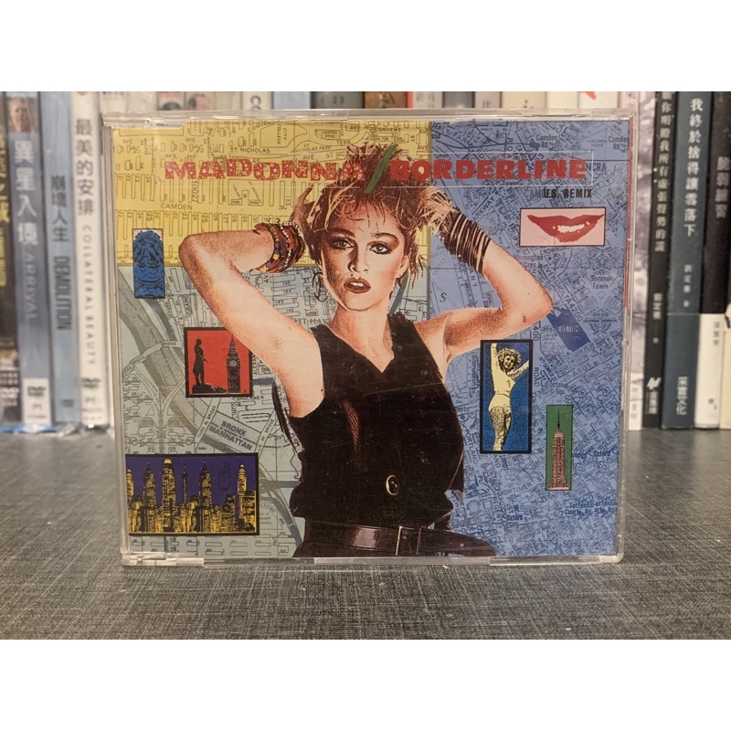 Madonna 瑪丹娜 Borderline US Remix 進口 德國版 絕版 單曲 罕見 附黃色側標 二手 九成新 | 蝦皮購物