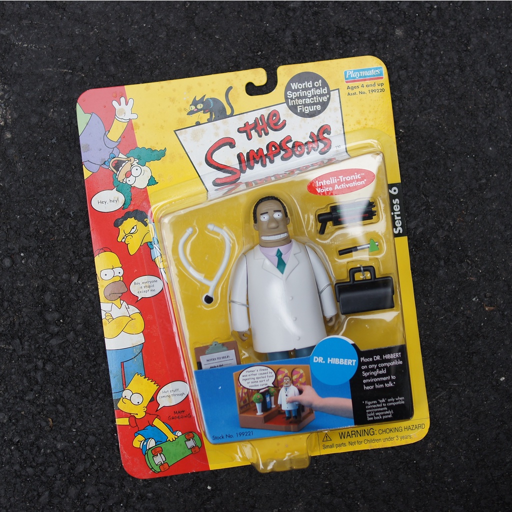 (REDKID TOY) 2001's THE SIMPSONS 辛普森家庭 DR. HIBBERT 吊卡玩具 | 蝦皮購物