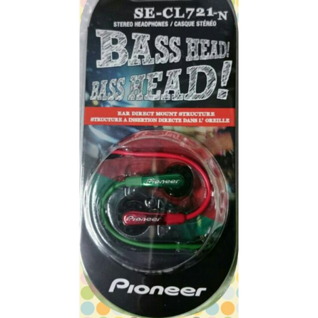 Pioneer 先鋒 SE-CL721-N耳機 重低音BASS HEAD! | 蝦皮購物