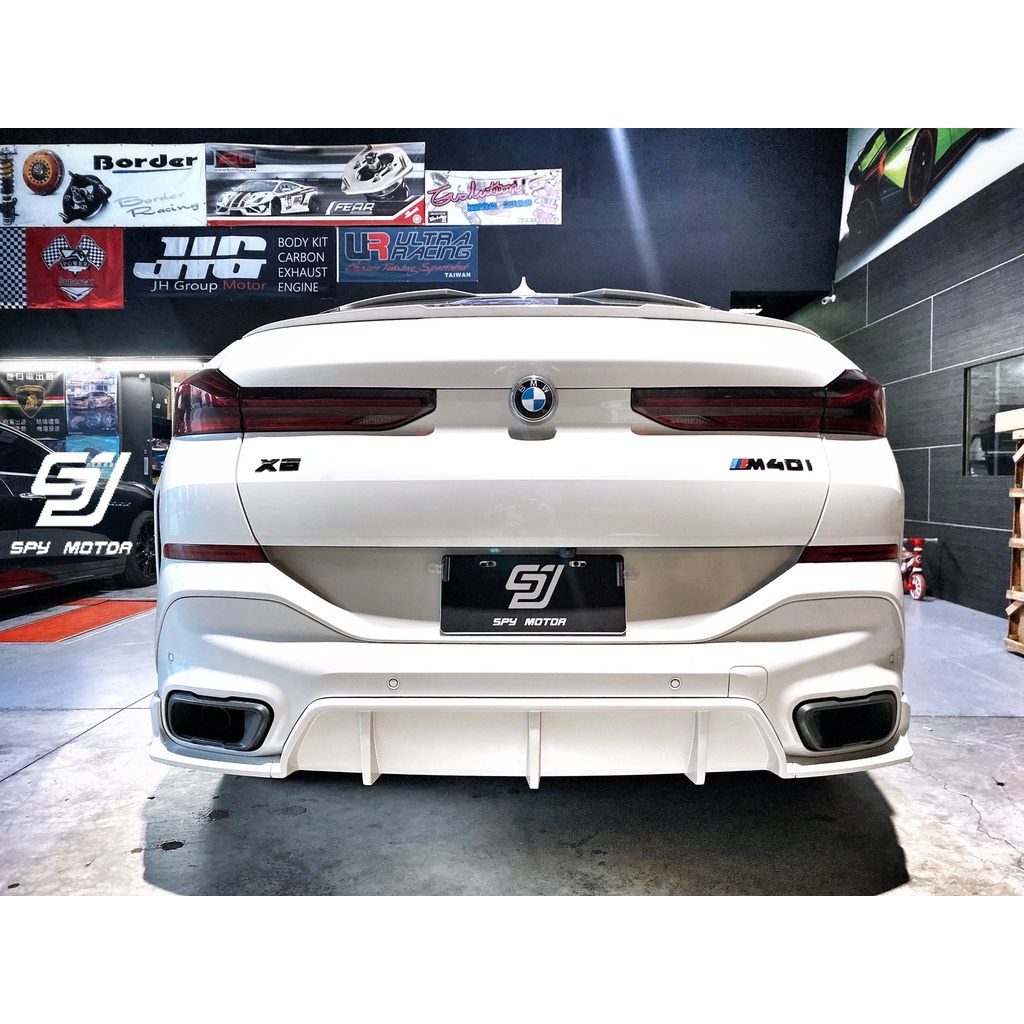 【SPY MOTOR】BMW G06 X6 後下巴 三件式 亮黑款 | 蝦皮購物