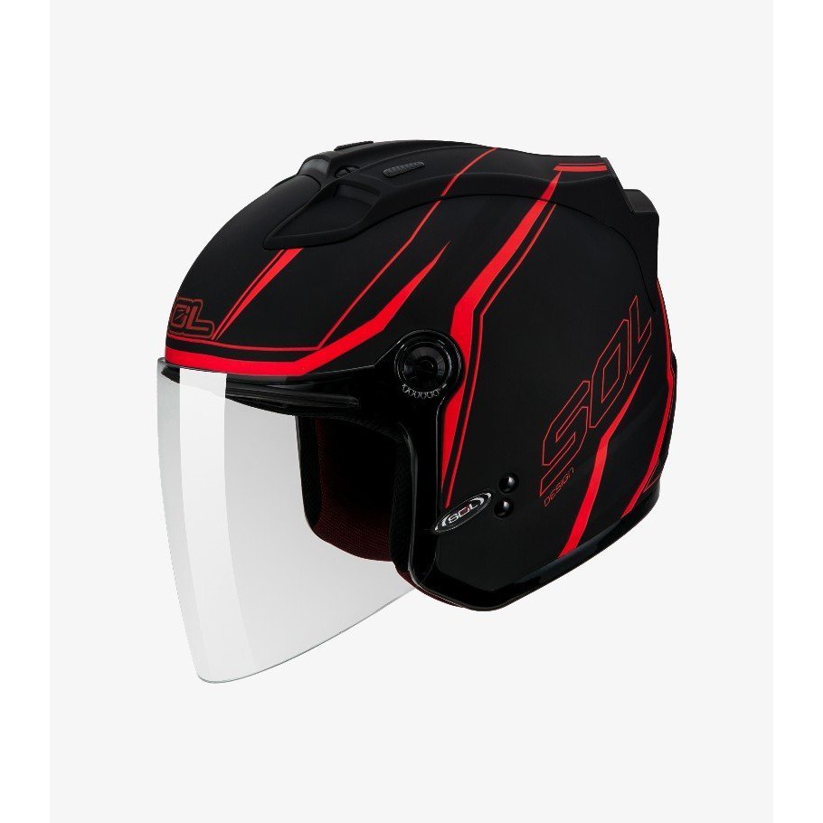 L2來來 SOL 27-S/27S 天際 消光黑紅色 LED燈 通風 | 蝦皮購物