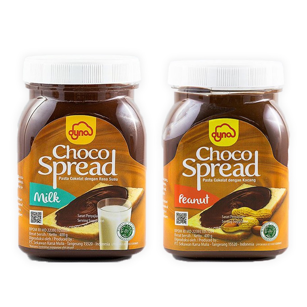 Selai Roti Kue Dyna Rasa Coklat Susu Coklat Kacang 400 Gram | 蝦皮購物