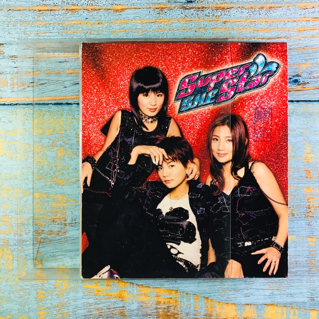【志明華語CD】｜二手｜塑膠殼｜SHE S.H.E／SUPERSTAR CD+VCD (附歌詞) 少有宣傳片 | 蝦皮購物