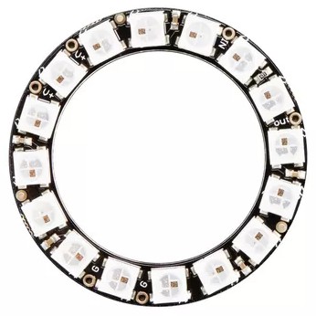 Adafruit NeoPixel Ring - 16 x RGB LED w/ Integrated Drivers | 蝦皮購物