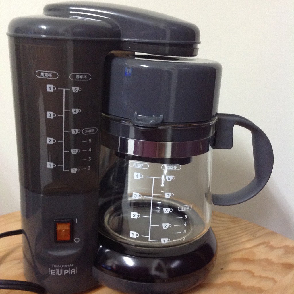 【Eupa urbane Coffee Maker】全新 優柏(5杯份咖啡壺)滴漏式美式咖啡機 (TSK-U191AF) | 蝦皮購物