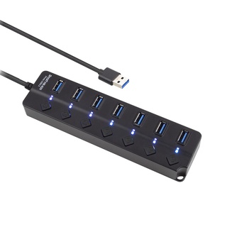 【Intopic】HB-620 7埠 USB3.2 高速 集線器 USB HUB 七孔獨立開關 擴充 | 蝦皮購物