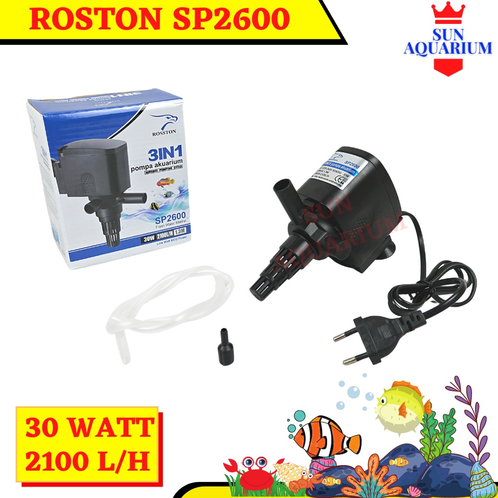 Roston SP 2600 水族箱動力頭的 2100l / h Roston SP 2600 潛水泵 | 蝦皮購物