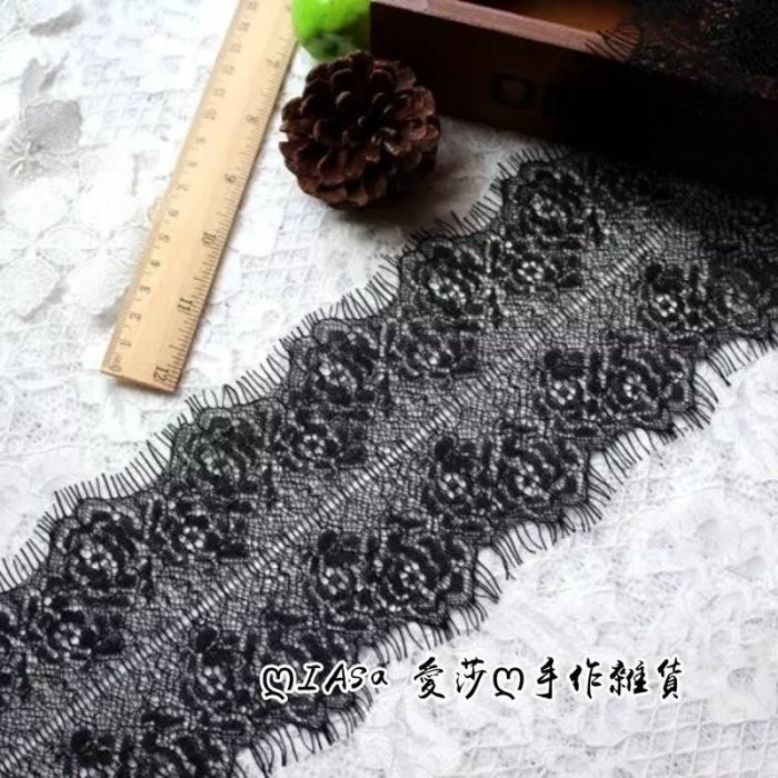《iAsa愛莎の》手作材料 法單須須邊雙邊睫毛蕾絲花邊手工diy服飾內衣裝飾輔料寬10cm | 蝦皮購物