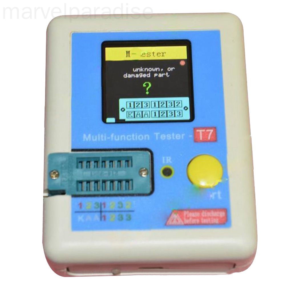 晶體管測試儀二極管三極管電容電感表 LCR ESR NPN PNP IR 多功能測試儀 LCR-T7 marvelpar | 蝦皮購物