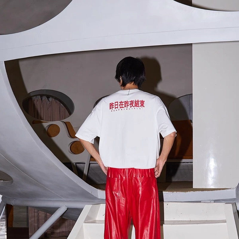 [Overdope Select]日系聽團仔風格標語短袖—昨日在昨天結束 | 蝦皮購物