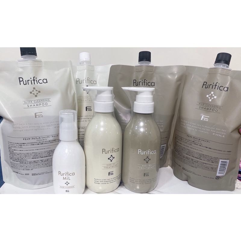 FIOLE 🇯🇵purifica MiL雪透光賦活乳🇯🇵艾淂洗髮精 艾淂保護膜 羽潤 輕潤 極潤 | 蝦皮購物