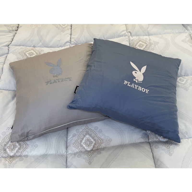 【HYIY】PLAYBOY 抱枕 灰 買一送一 | 蝦皮購物