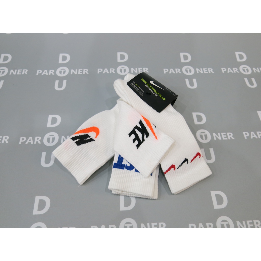 【Dou Partner】NIKE EVERYDAY PLUS 三雙一組 中筒襪 長襪 運動 DH3822-902 | 蝦皮購物