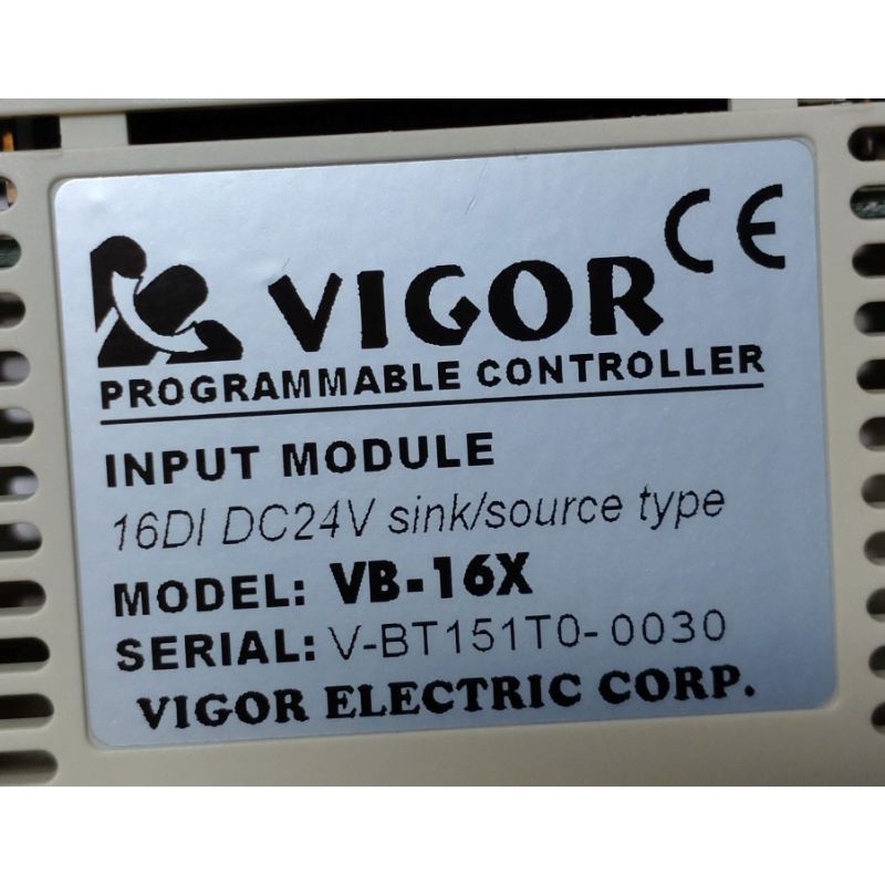🌞二手現貨保固VIGOR豐煒PLC VB0-32MR/-A繼電器輸出VB-16X VB-CADP VB-16XYR模組 | 蝦皮購物