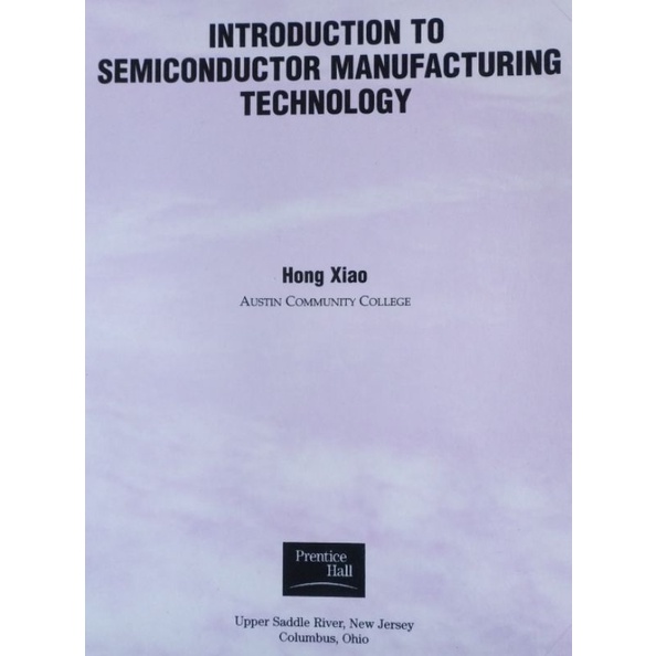 Introduction to Semiconductor Manufacturing Technology，原文書 | 蝦皮購物